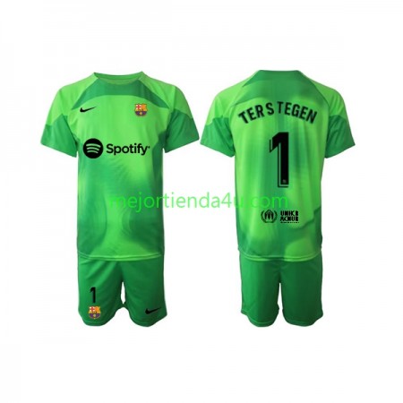 Equipación de Fútbol FC Barcelona Ter Stegen 1 Portero Niño Primera ...